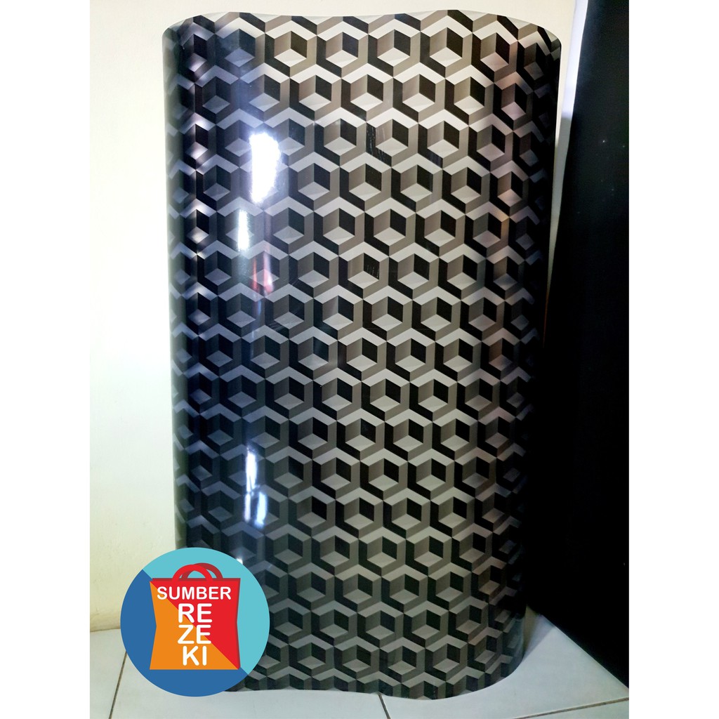 Jual Fiber Pagar kubus 3D Hitam, Fiber Plat, Penutup Pagar per Meter ...