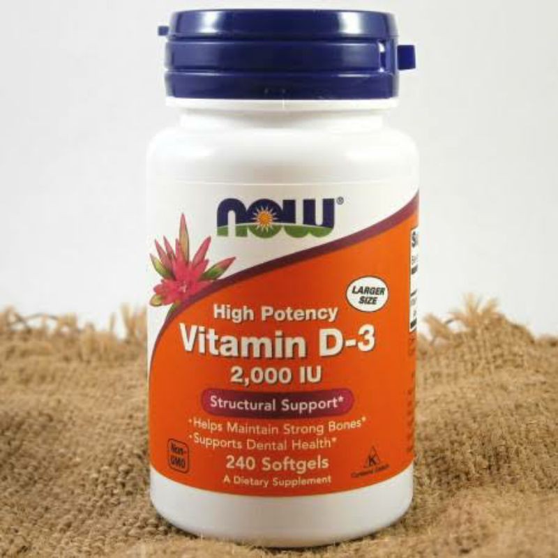 Jual Now Foods Vitamin D-3 D3, 2000 IU | Shopee Indonesia