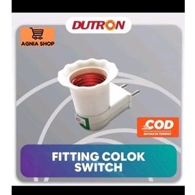 Jual Fitting Colok Lampu Tidur Fitting Lampu Saklar On Off E27 DUTRON Lampu Tidur Switch On Off ...