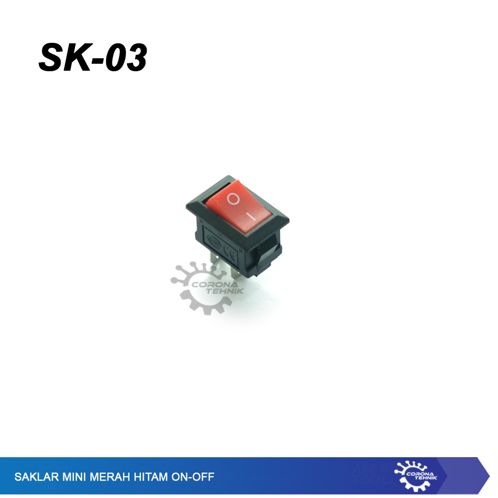 Jual Saklar Mini Merah Hitam ON-OFF | Shopee Indonesia