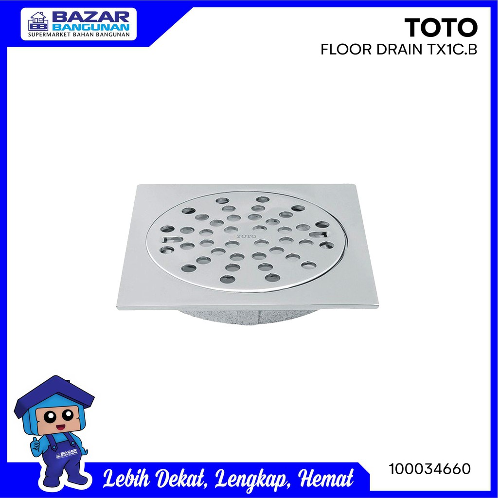 Jual Toto - Pembuangan / Saringan Air Got / Floor Drain / Strainer Tx1C Tx 1C | Shopee Indonesia