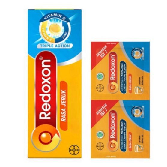 Jual Redoxon Triple Action Orange multivitamin tablet larut air ...