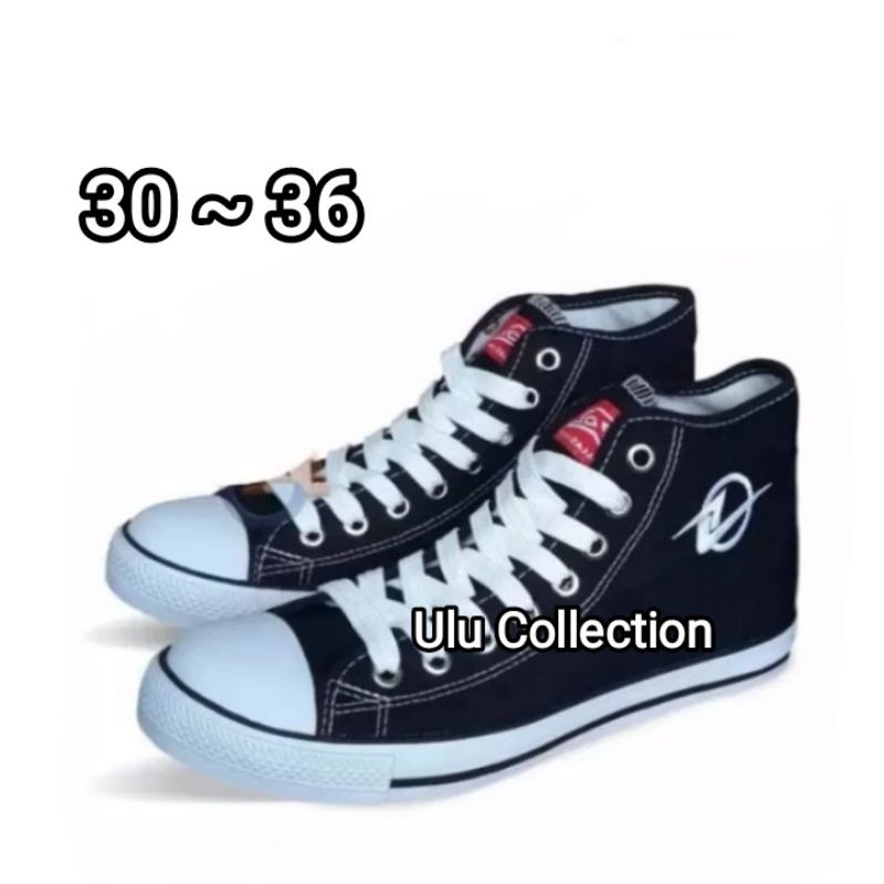 Jual Dallas Campus Sepatu Sekolah SD Tinggi Hitam Putih | Shopee Indonesia