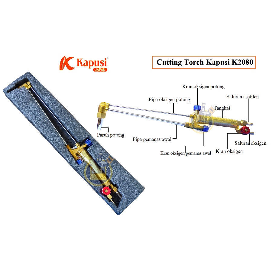 Jual Cutting Torch KAPUSI K2080 Stang Blander Blender Las Potong ...