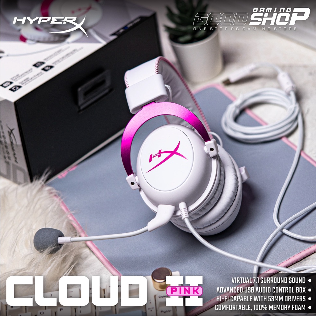Jual HyperX Cloud II Pink / Cloud 2 Pink - Pro Gaming Headset | Shopee ...