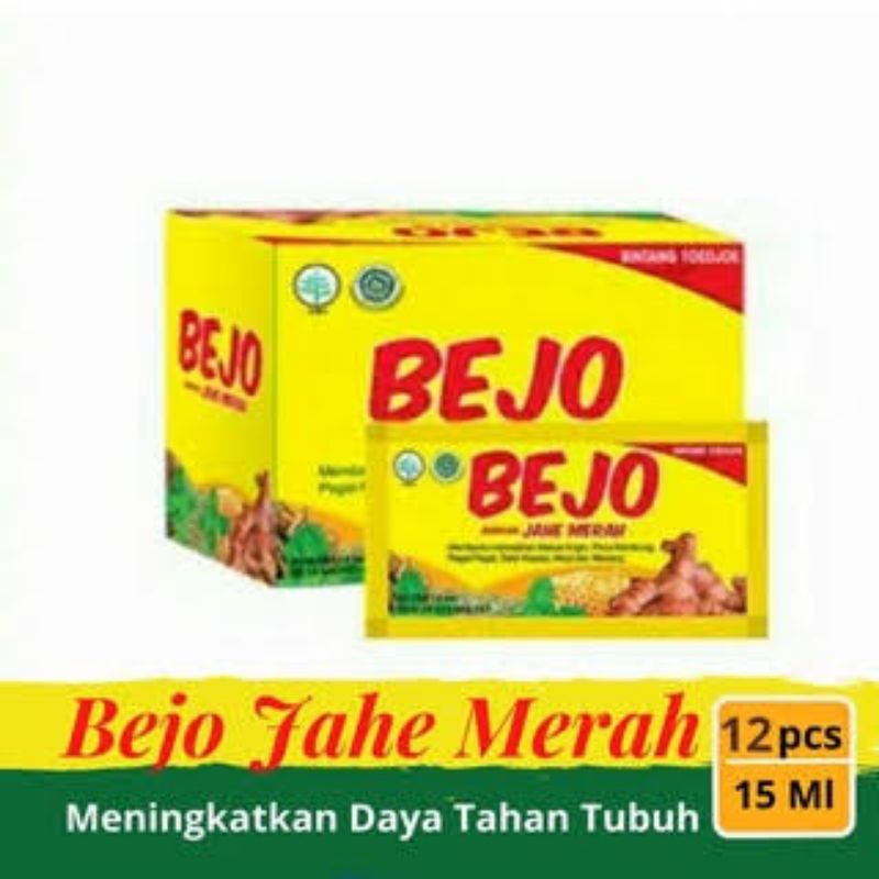 Jual Bejo jahe merah, 1 box 12s, @15ml | Shopee Indonesia