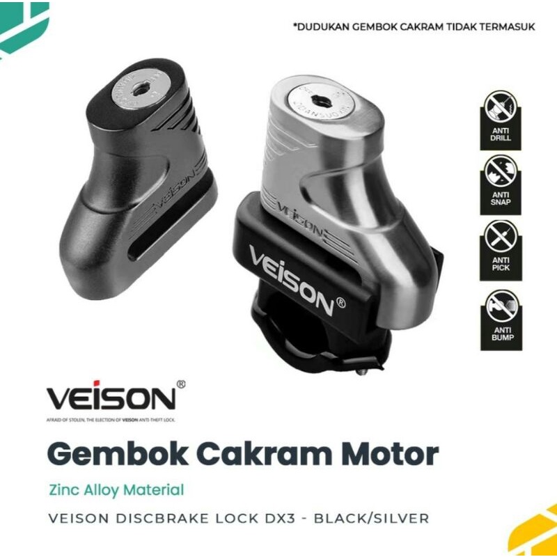 Jual GEMBOK CAKRAM MOTOR MEREK VEISON UNIVERSAL MOTOR | Shopee Indonesia