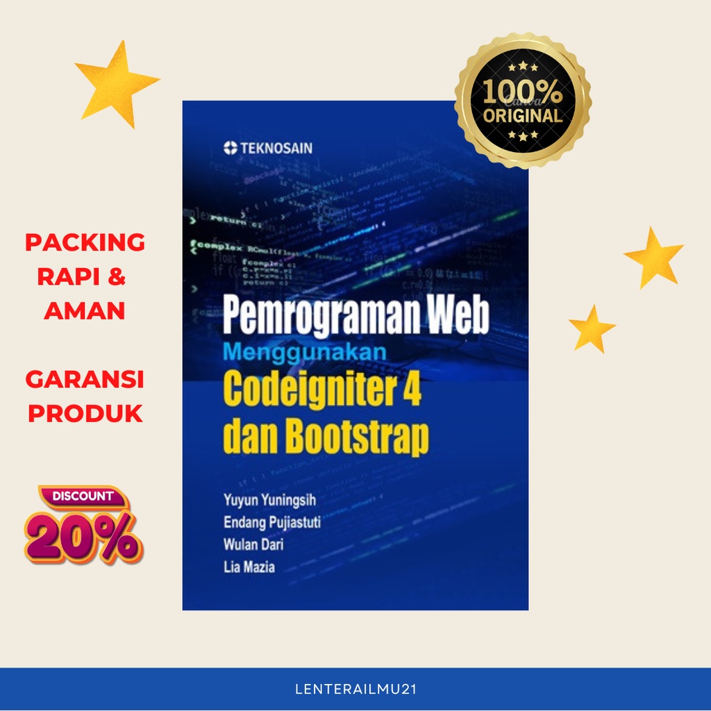 Jual Pemrograman Web Menggunakan Codeigniter 4 dan Bootstrap - Yuyun Yuningsi | Shopee Indonesia
