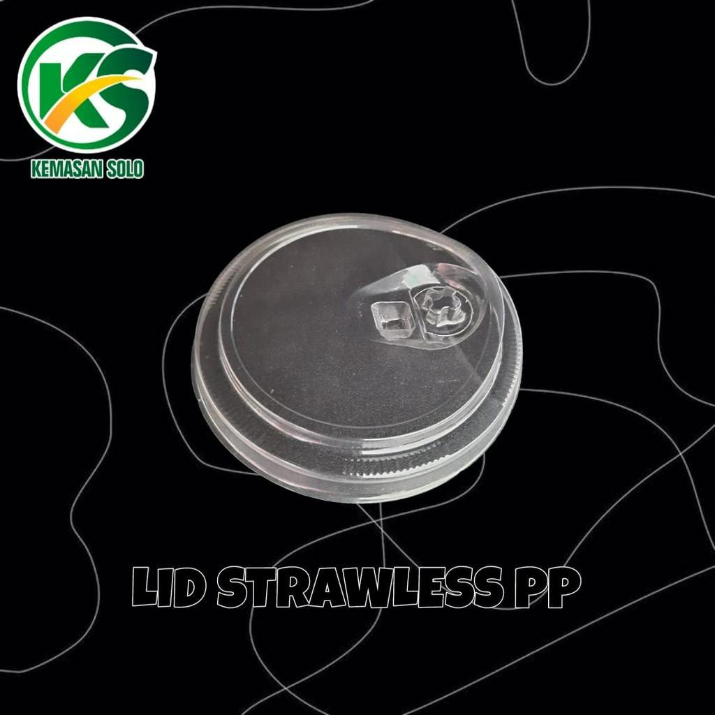 Jual Tutup gelas plastik cup STRAWLESS PP merk Starindo | Shopee Indonesia