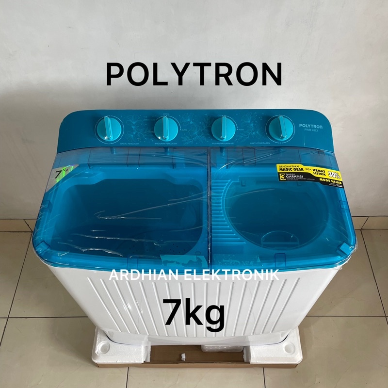 Jual MESIN CUCI POLYTRON PWM 7072 PRIMADONA SAMBA 2 Tabung 7 Kg ...