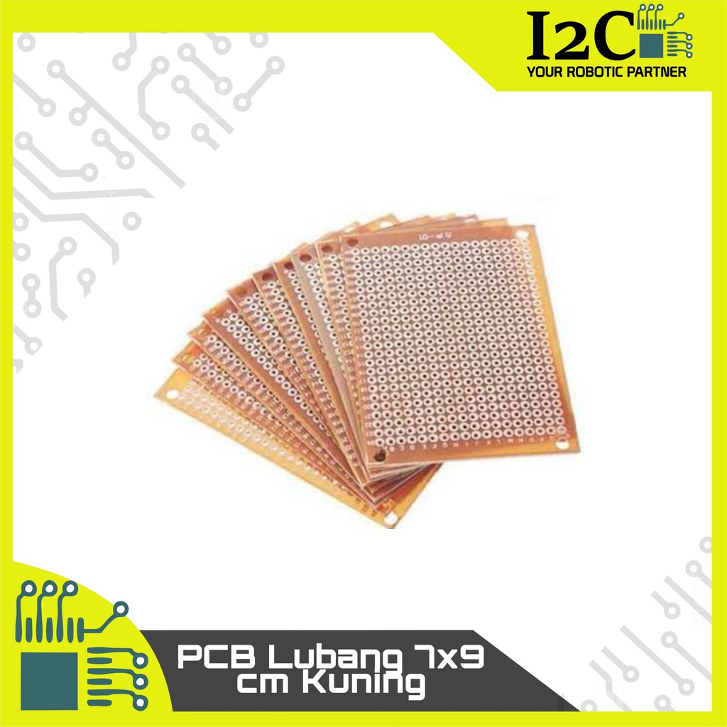 Jual 7x9 cm PCB Lubang Satu Sisi Single Layer Fiber 7x9 Prototype Board ...