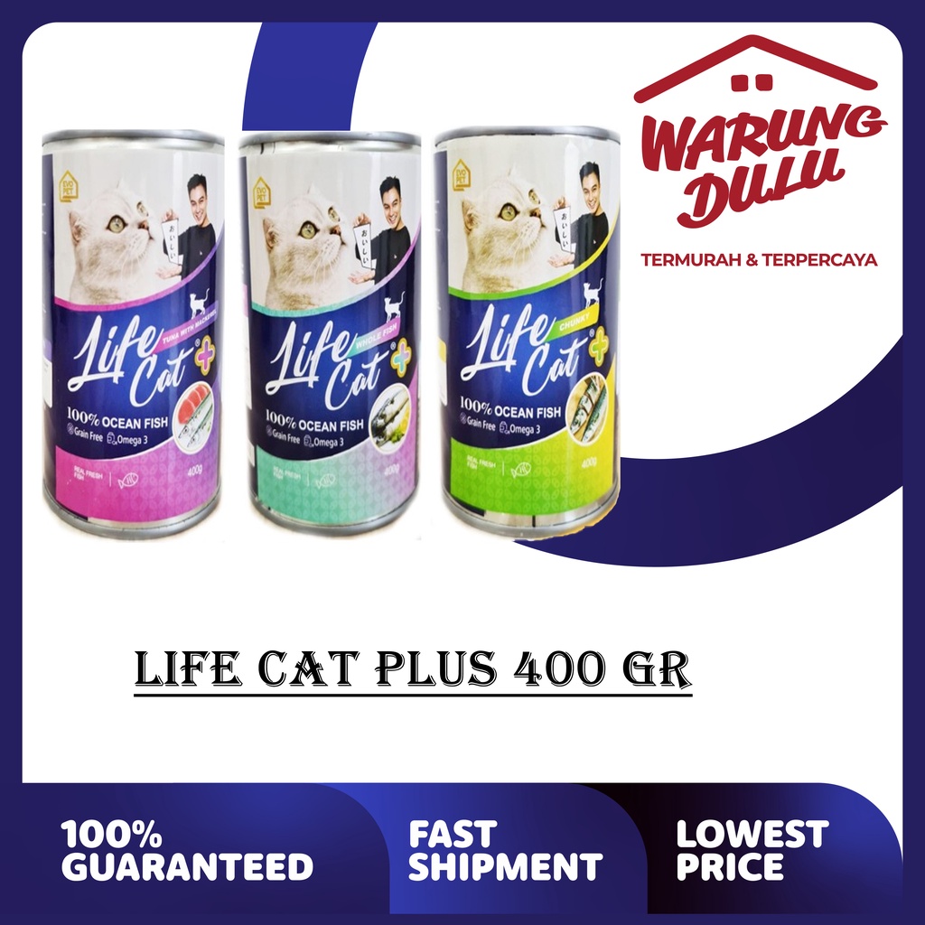 Jual LIFE CAT PLUS 400gr All Varian (GRAB/GOSEND) | Shopee Indonesia