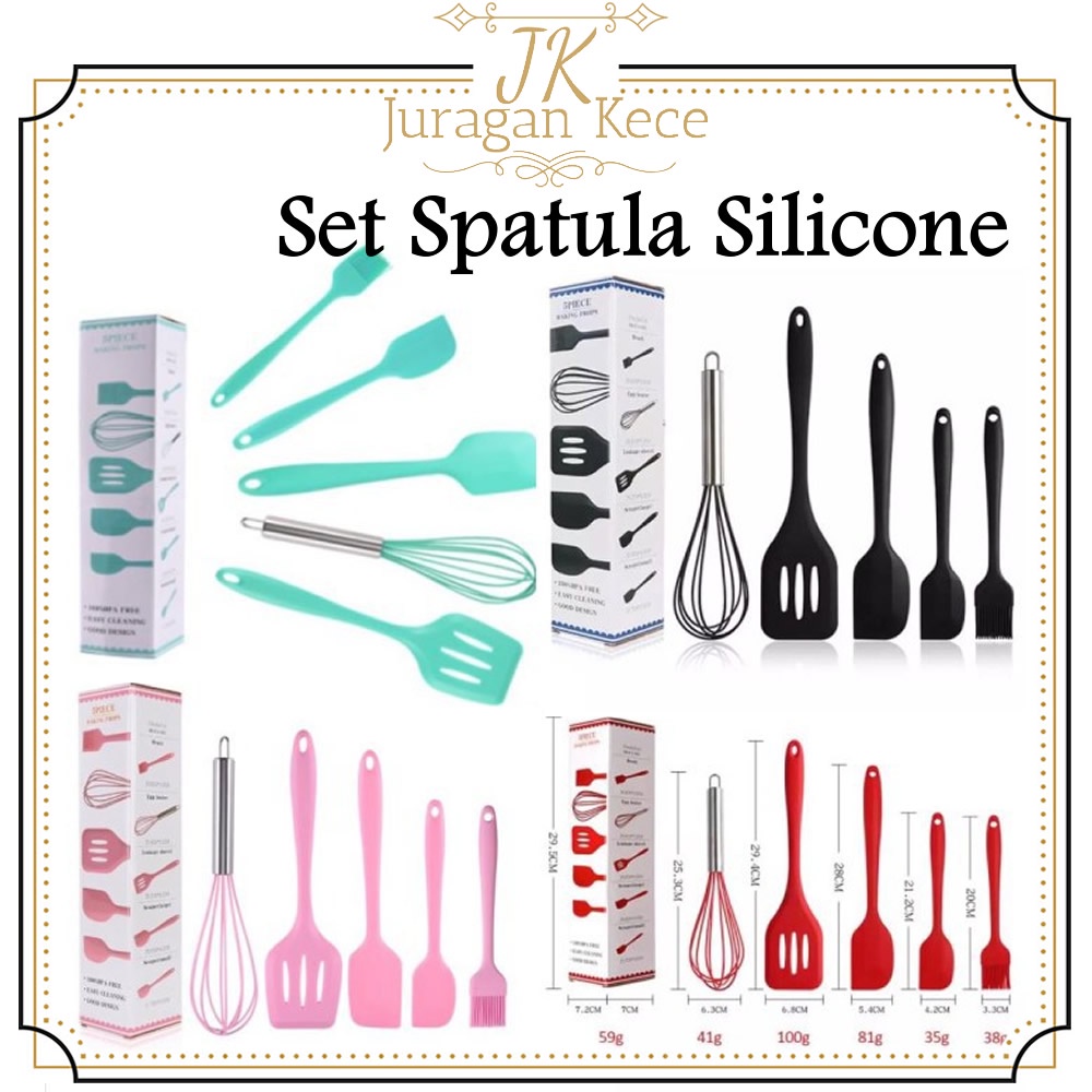 Jual Spatula Silicone Set Sutil Nilon Alat Peralatan Masak Silikon ...
