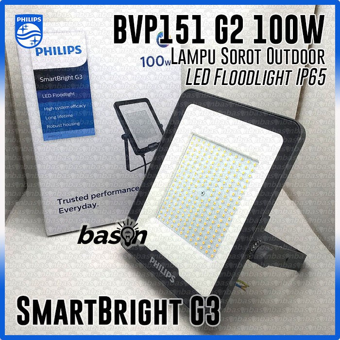 Jual PHILIPS BVP151 100W LED Flood Light G2 IP65 - Lampu Sorot Outdoor | Shopee Indonesia