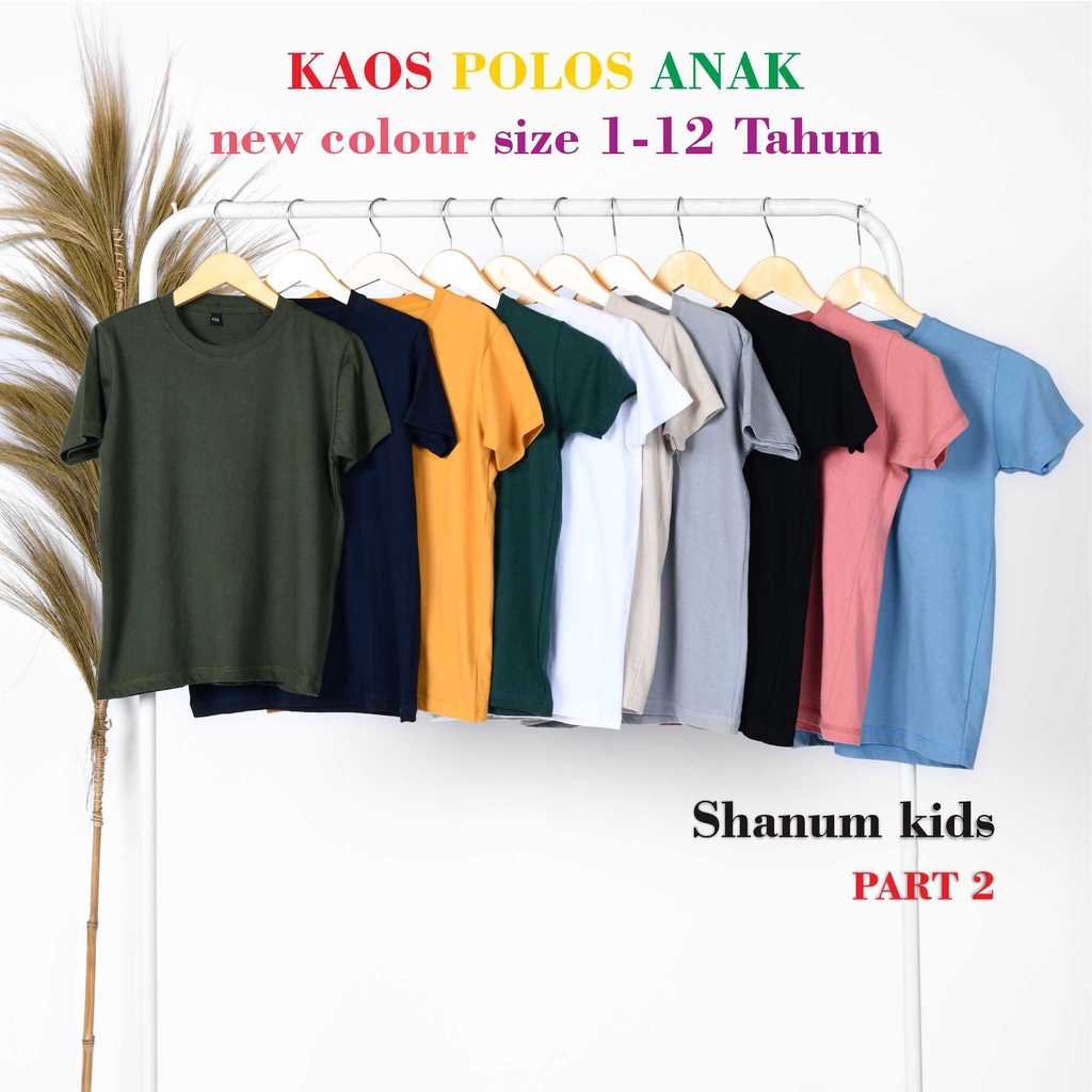 Jual KAOS POLOS ANAK ANAK | Shopee Indonesia