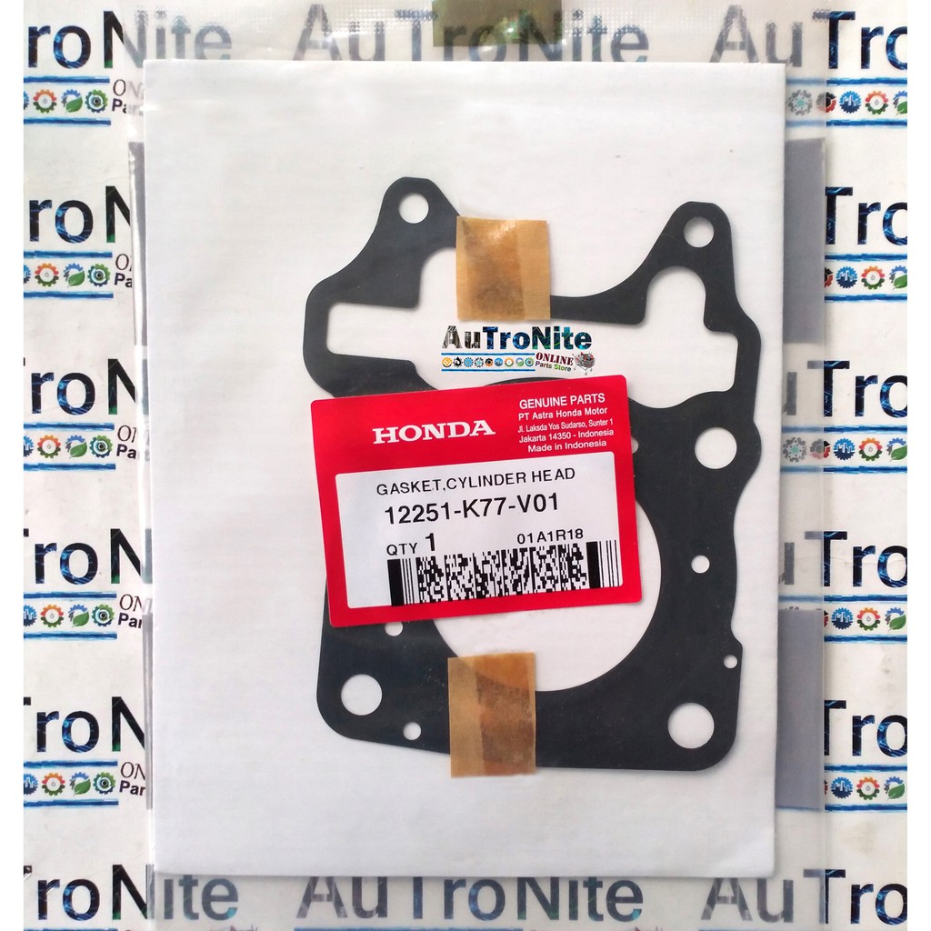 Jual Packing Gasket Blok Cylinder Head 12251-K77-V01 Original Honda Vario 125 LED FI ESP ...