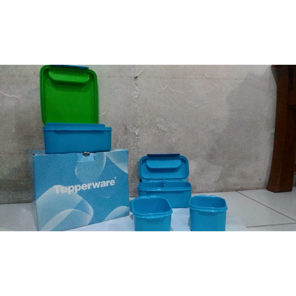 Jual Tupperware Lunch Box Set (4) tempat makan serbaguna dari ...