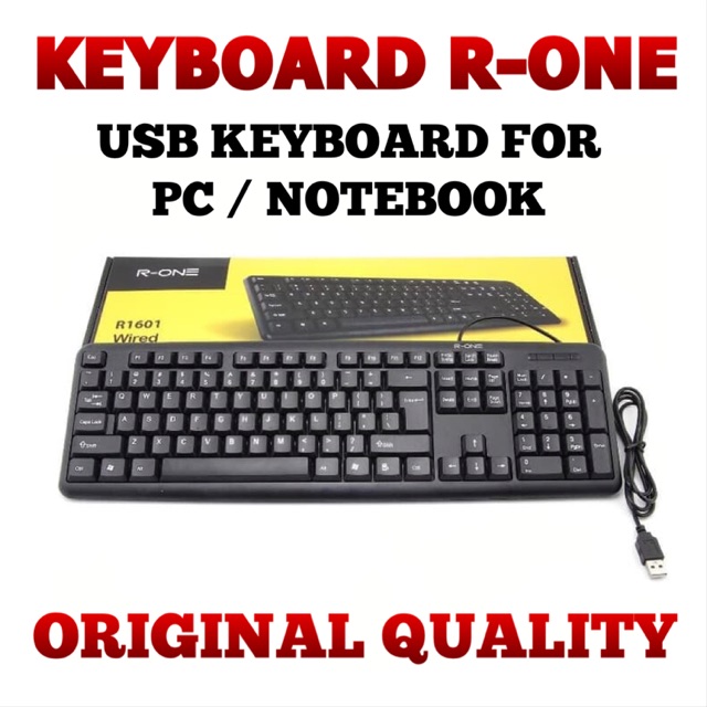 Jual KEYBOARD USB R-ONE / VOTRE FOR PC / NOTEBOOK ORIGINAL QUALITY ...