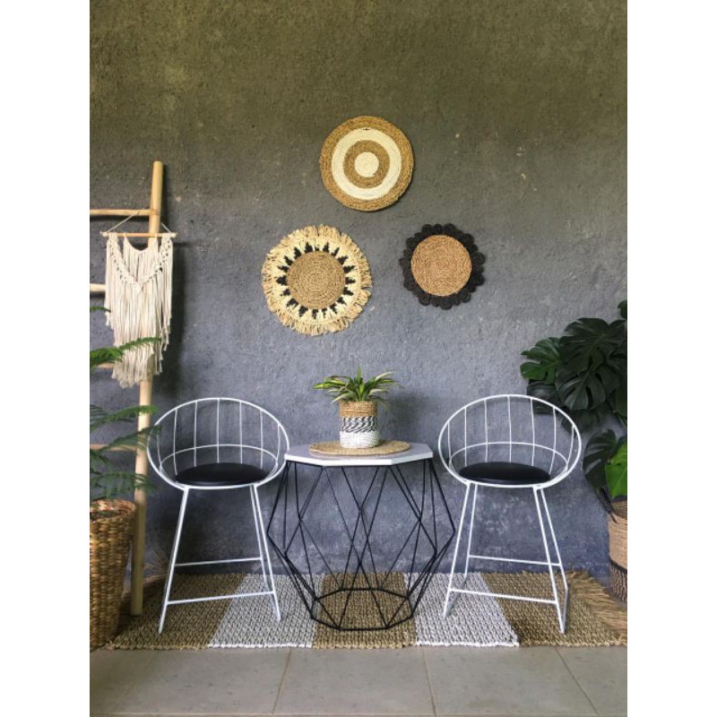 Jual meja kursi teras ruang tamu besi kayi custom marmer marble promo ...