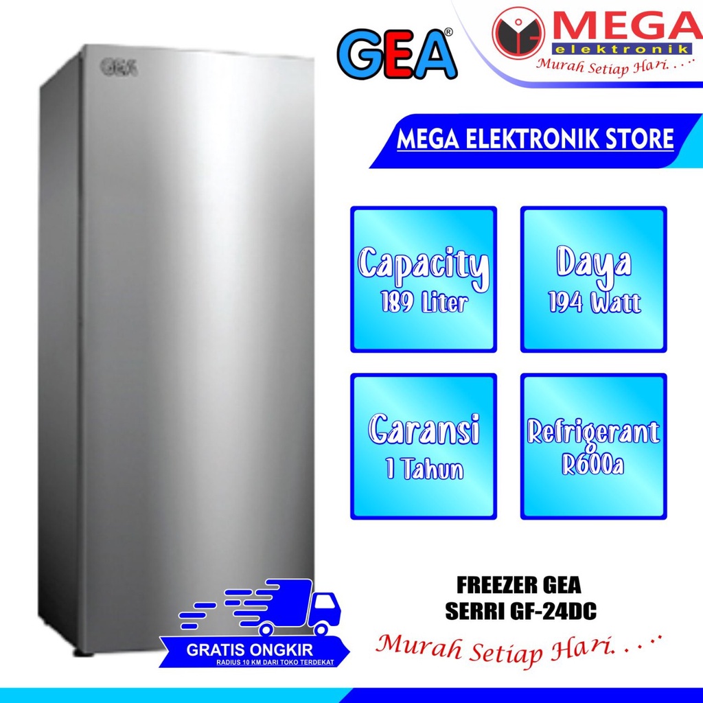 Jual FREEZER GEA GF-24DC 189 LITER | Shopee Indonesia