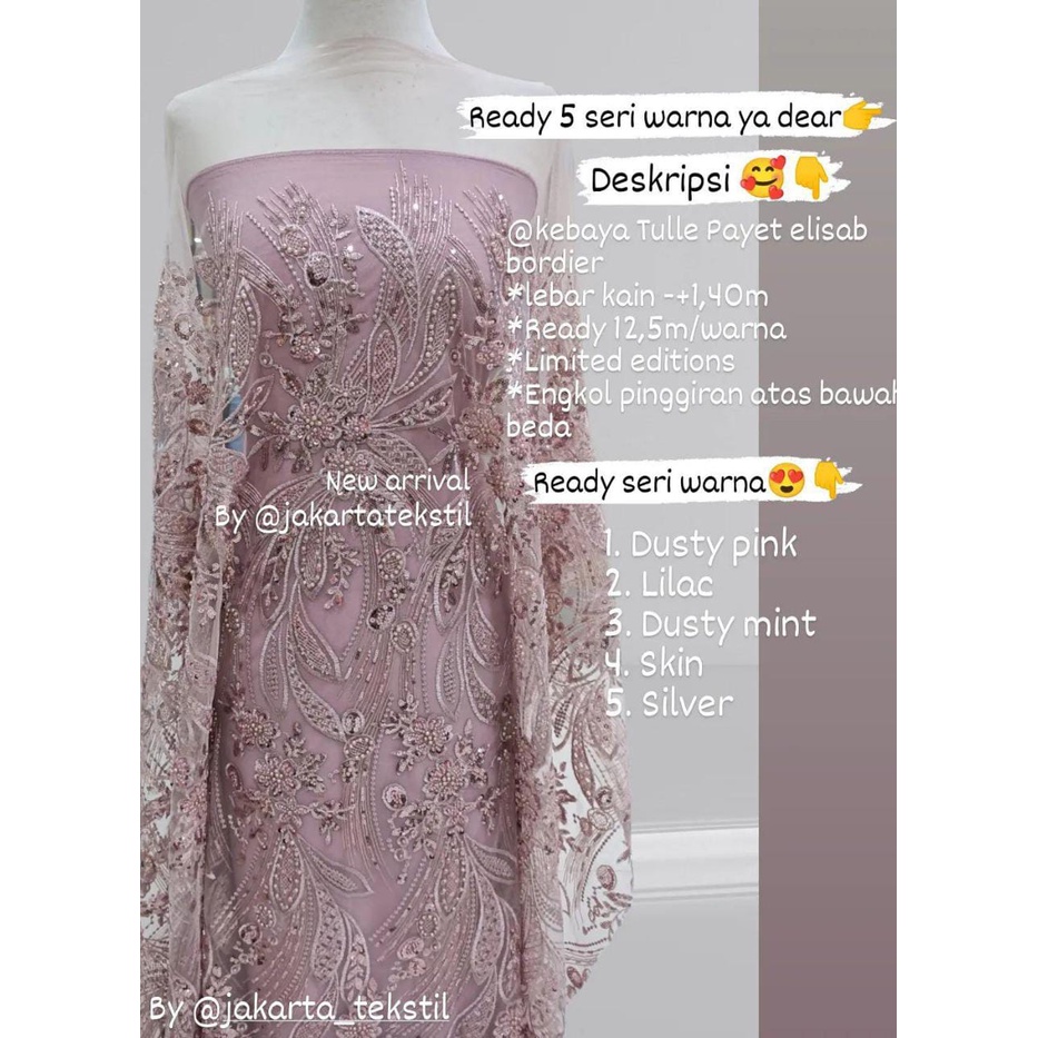 Jual [ 26 ] KEBAYA TULLE PAYET ELISAB BORDIER NEW COLLECTION | Shopee ...