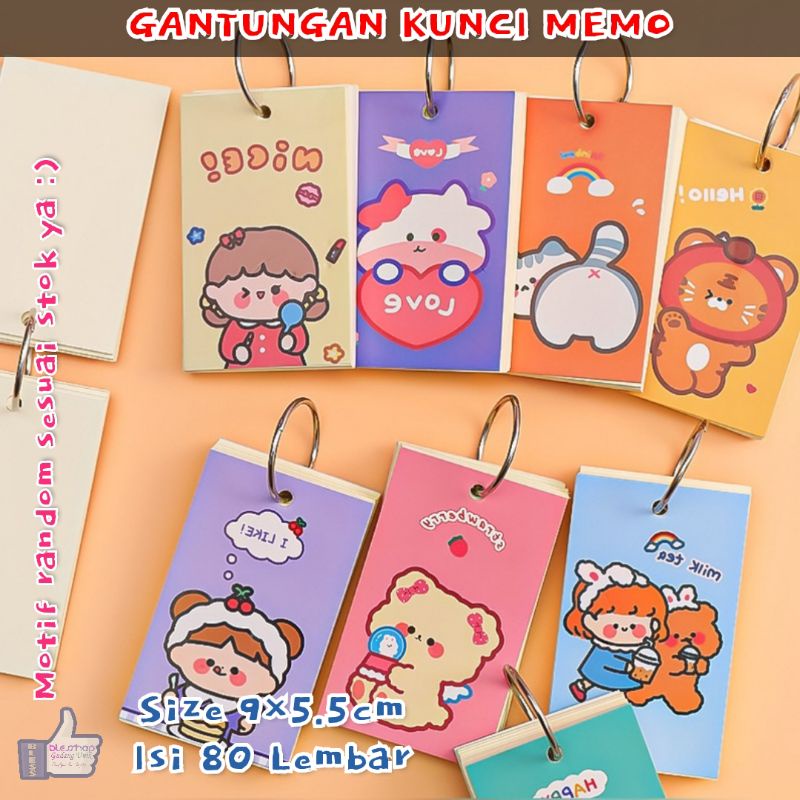 Jual Memo Diary Mini Buku Catatan Gantungan Kunci | Shopee Indonesia