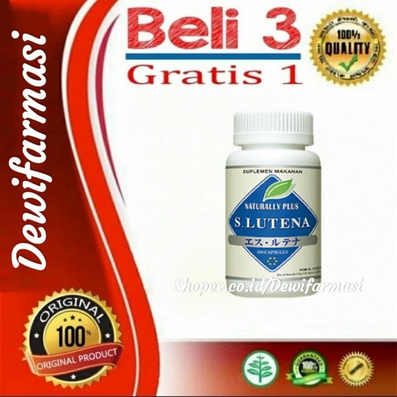 Jual S Lutena S Lutein Naturally Plus Jaminan Original 100% Asli Japan ...