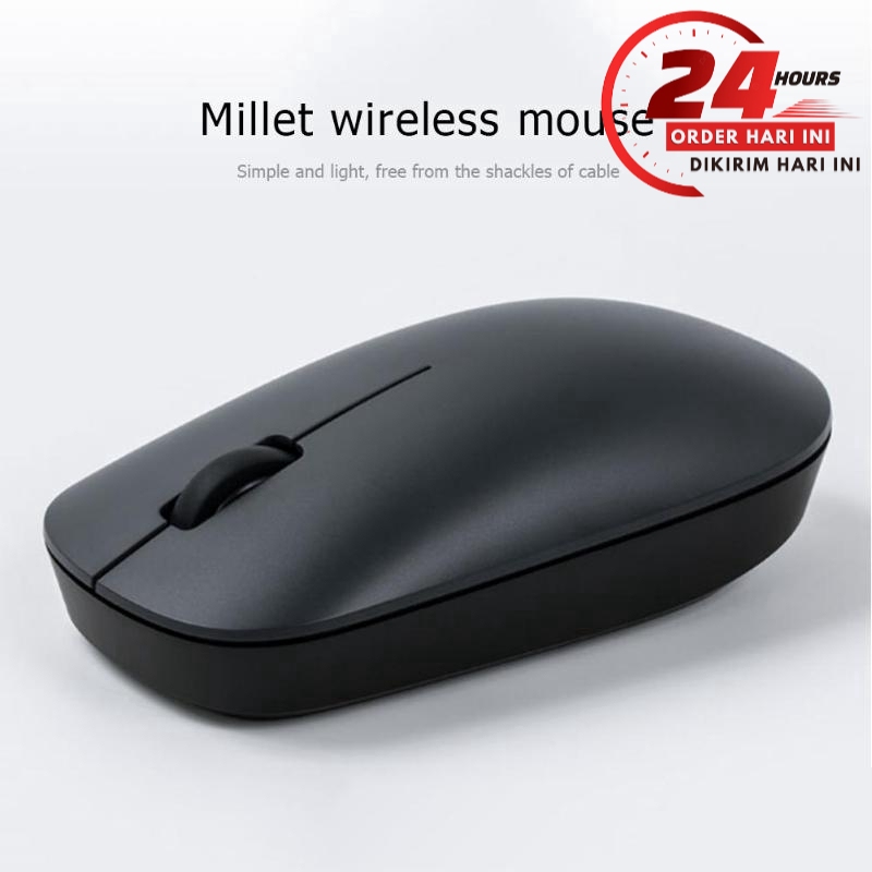 Jual ORIGINAL Millet Lite Wireless Mouse 2.4GHz 1000DPI Ultra-thin ...