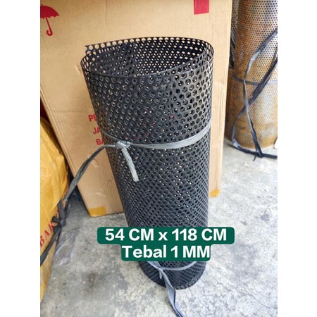 Jual Plat Lubang Besi Hitam Bolong Hexagonal Ukuran 54 x 118 cm ...