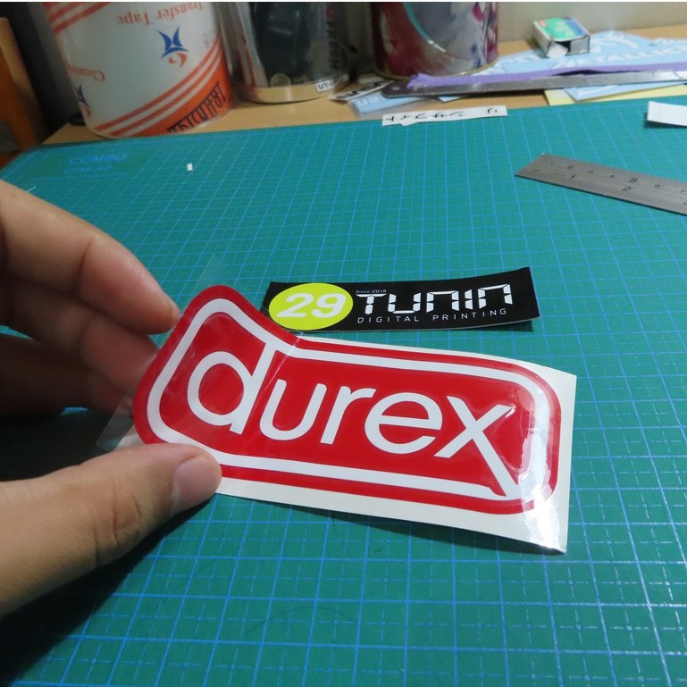 Jual Cutting Sticker Stiker Helm Durex | Shopee Indonesia