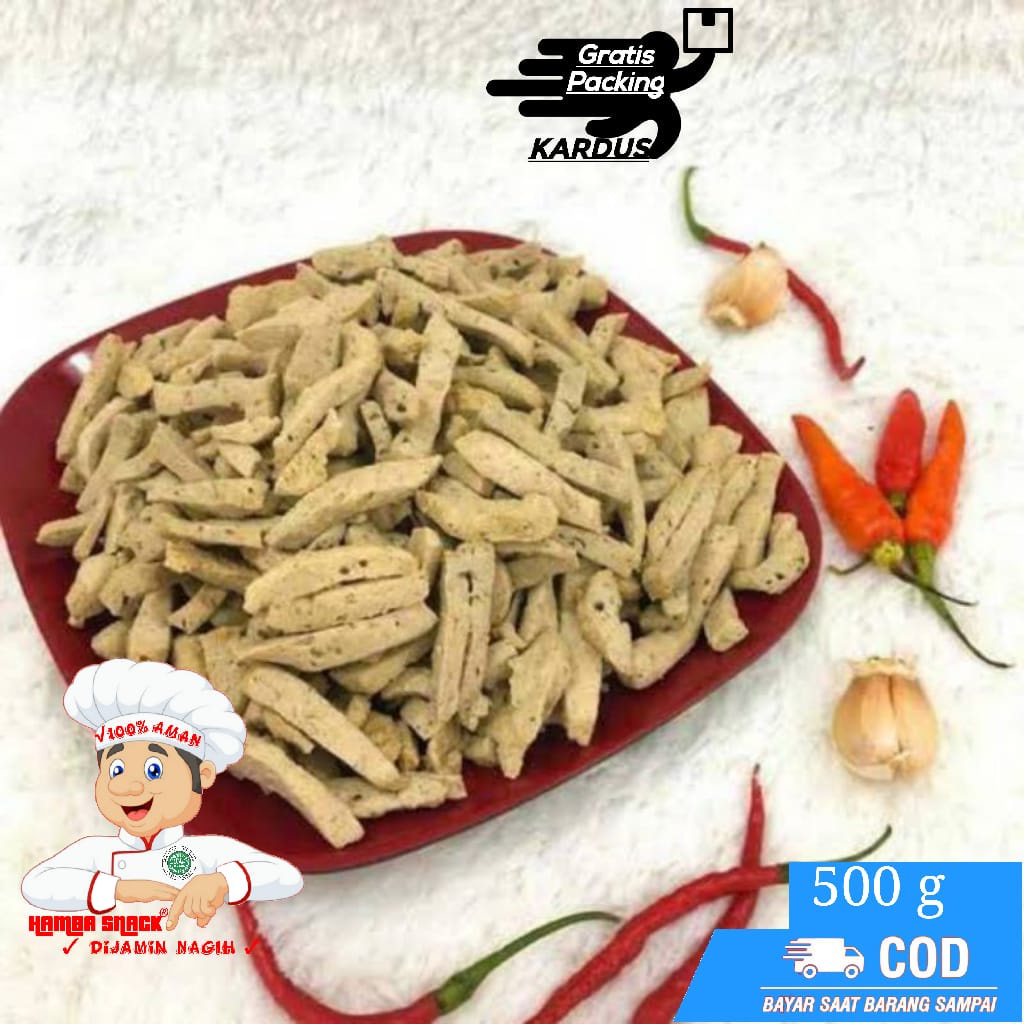 Jual BASRENG Stik Gurih 500g jajanan jadul COD | basreng - makanan ...
