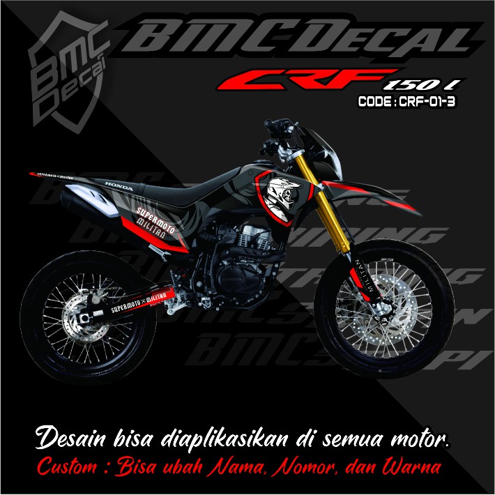 Jual Sticker Decal Honda CRF 150 L Fullbody - Stiker Variasi Motor | Shopee Indonesia