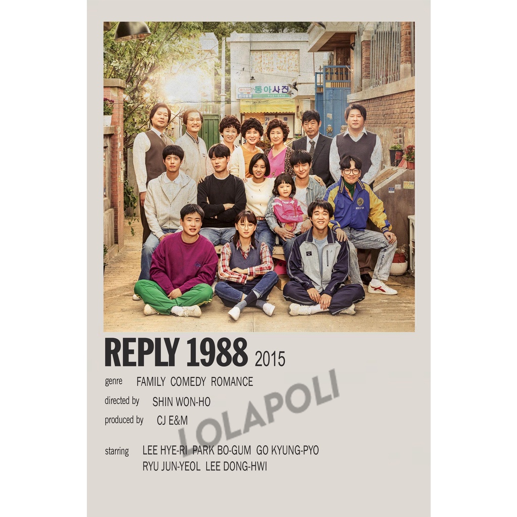 Jual Poster Drama Korea - Reply 1988 | Shopee Indonesia