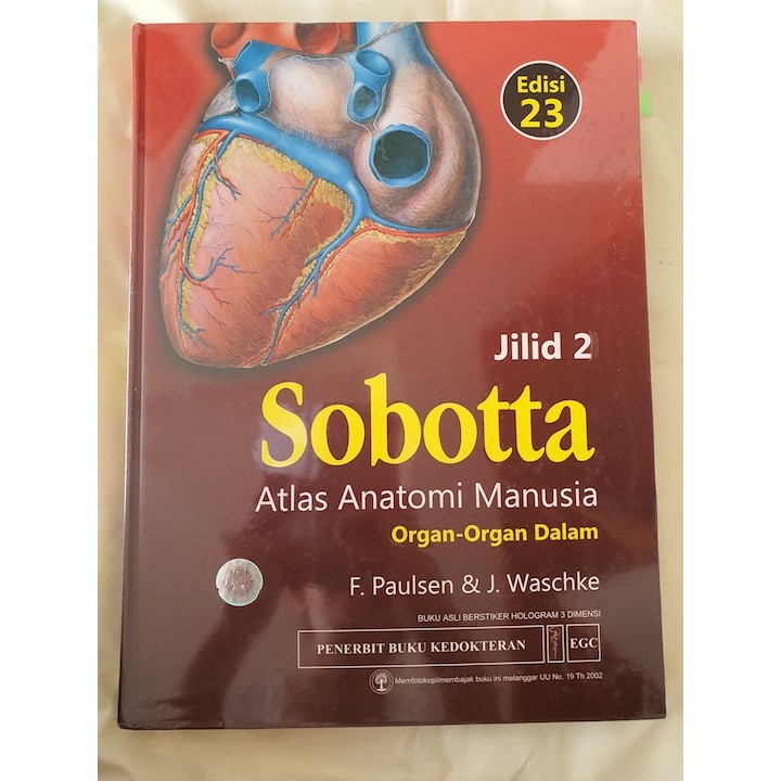 Jual Buku Sobotta Atlas Anatomi Manusia Jilid 2 Eds. 23 (asli) | Shopee ...