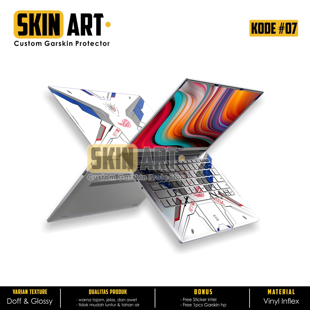 Jual Garskin Laptop Full Body Bisa Custom Gambar KODE #07 FREE Garskin ...