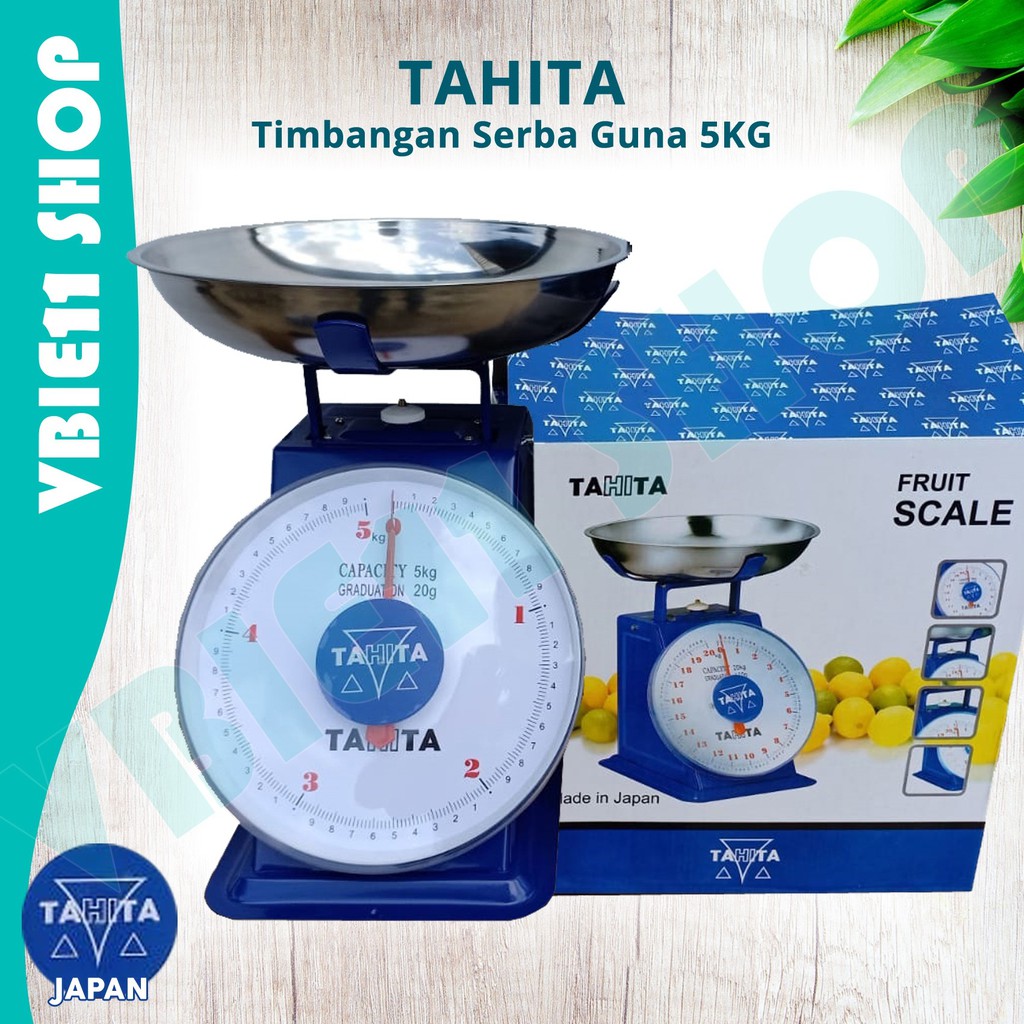 Jual Timbangan TAHITA 5kg Besi Stainless Jarum Analog Manual Duduk Sembako Telor Kue Tepung Buah ...