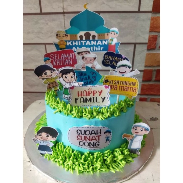 Jual Topper cake kue untuk khitan ulang tahun sunat anak soleh free ...