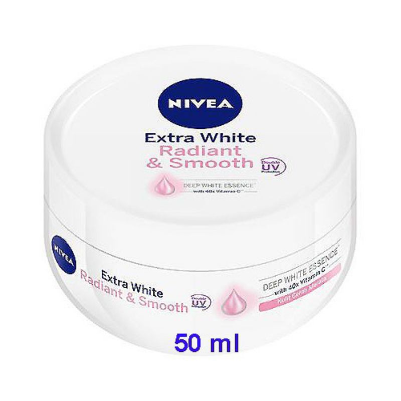 Jual NIVEA Extra White Radiant & Smooth Cream 50ml | Shopee Indonesia