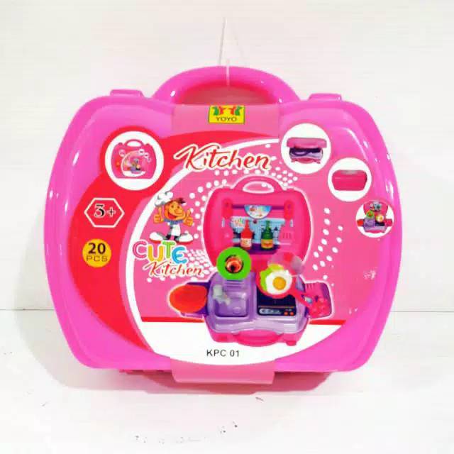 Jual Mainan Kitchen set Koper Isi 20 Pcs ( KPC01 ) | Shopee Indonesia
