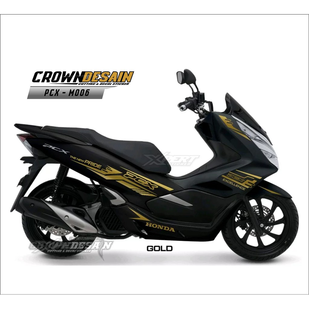 Jual Sticker PCX Striping PCX Sticker Cutting PCX Gold M006 | Shopee ...