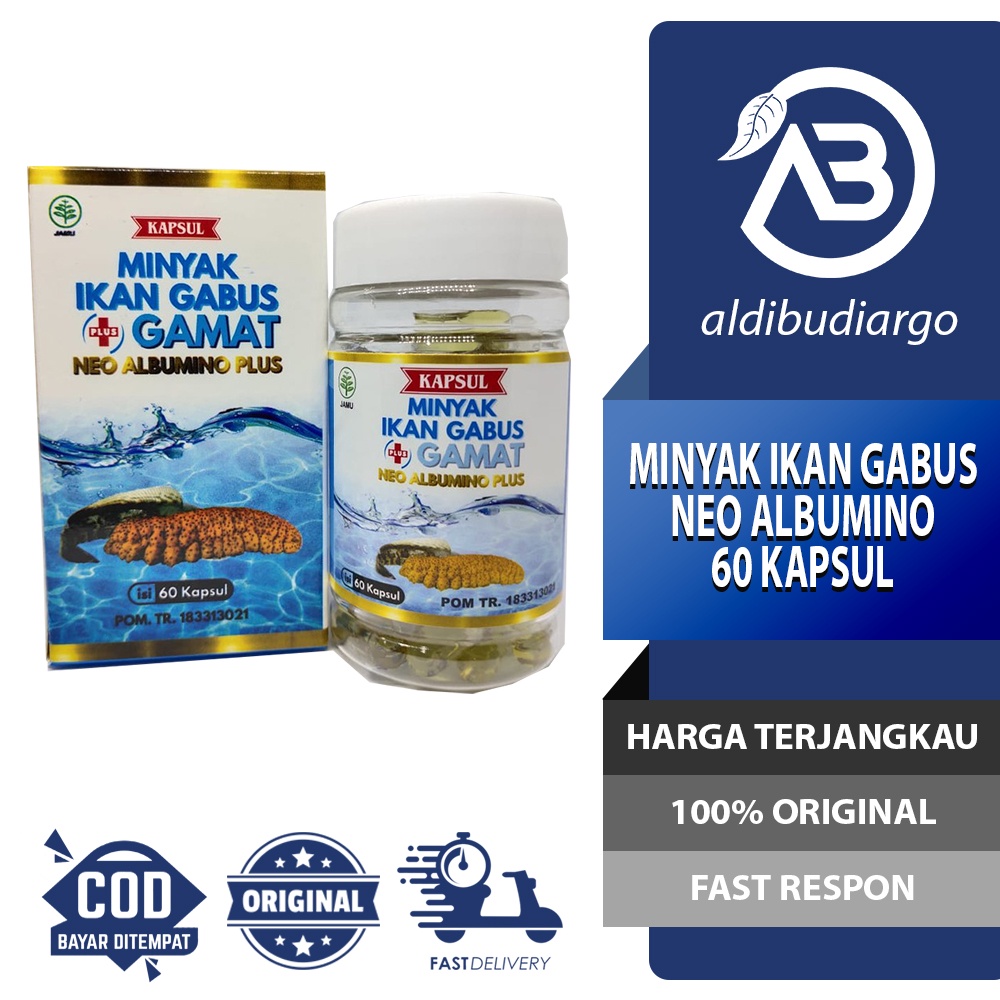 Jual MINYAK IKAN GABUS GAMAT NEO ALMBUMINO 60 KAPSUL | Shopee Indonesia