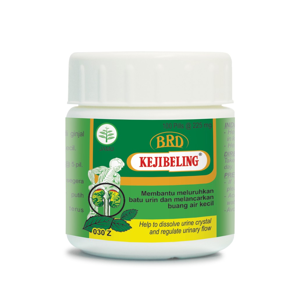 Jual Kejibeling Borobudur Herbal Keji Beling 100 Pil Obat Batu Ginjal ...