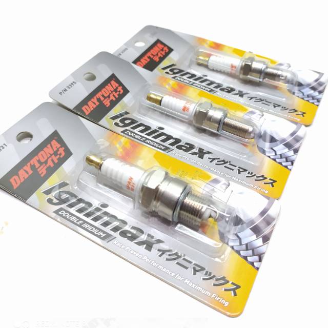 Jual Busi Racing Double Iridium Ignimax Daytona Original Vario 125 Beat Fi Vixion Ninja 250 Cb ...