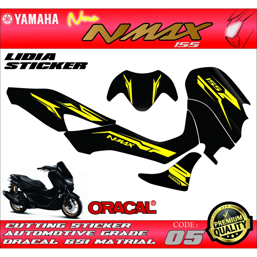 Jual STIKER NEW NMAX CUTTING STICKER STRIPING NMAX GRAFIS 05 BAHAN ...