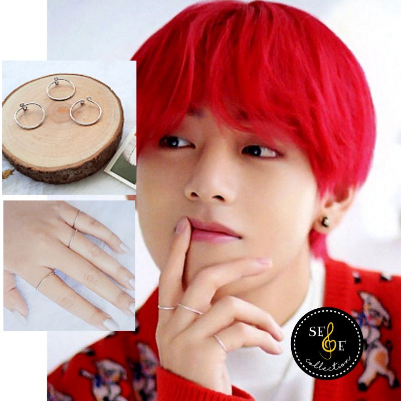 Jual TERMURAH CINCIN / RING KIM TAEHYUNG V BTS 3 IN 1 | Shopee Indonesia