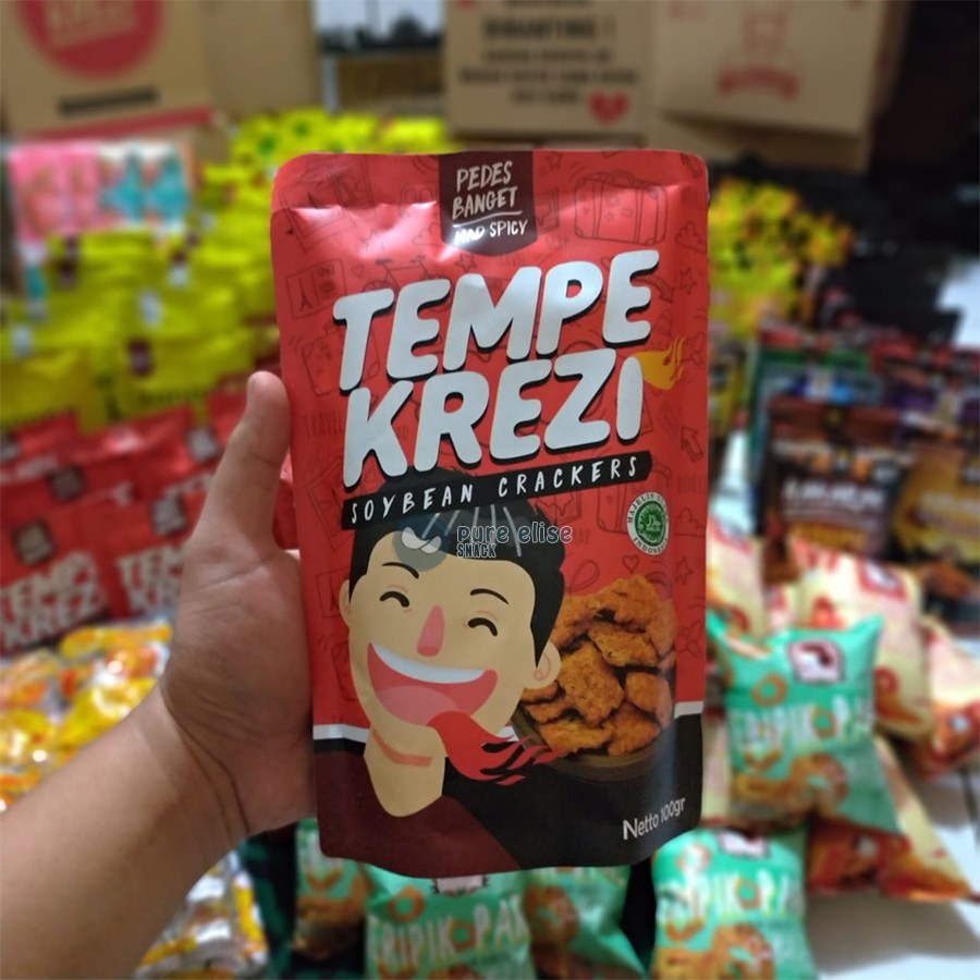 Jual Tempe Krezi 100 gram | Rasa pedes dan pedes banget | Shopee Indonesia