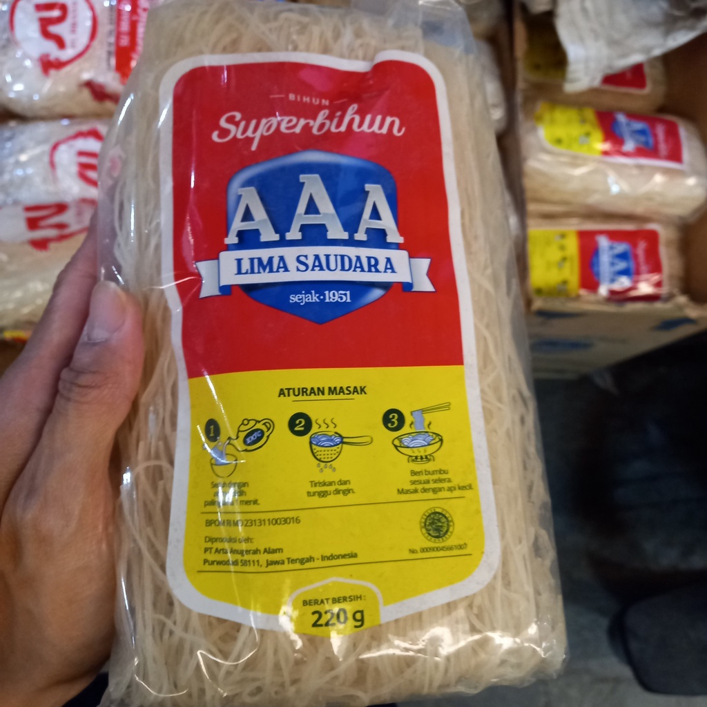 Jual Bihun super AAA lima saudara 220 gr | Shopee Indonesia