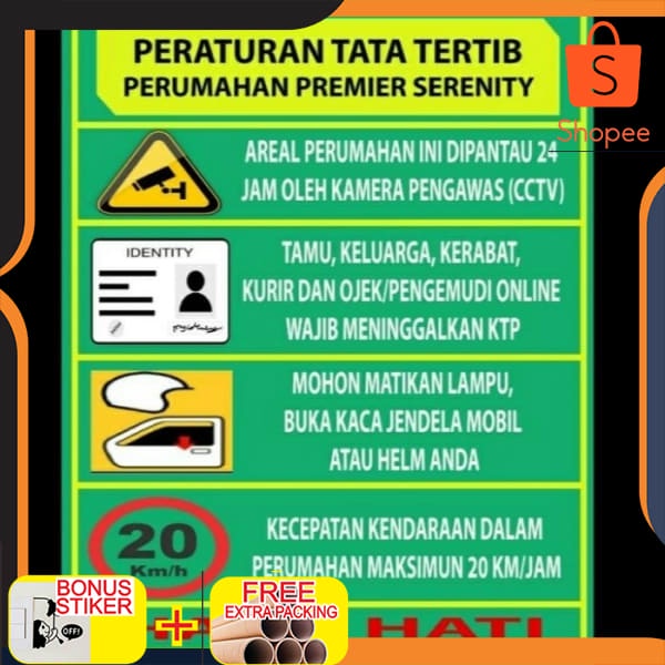 Jual Murah Custom. Rambu Informasi Himbauan atau Plang Papan Nama ...