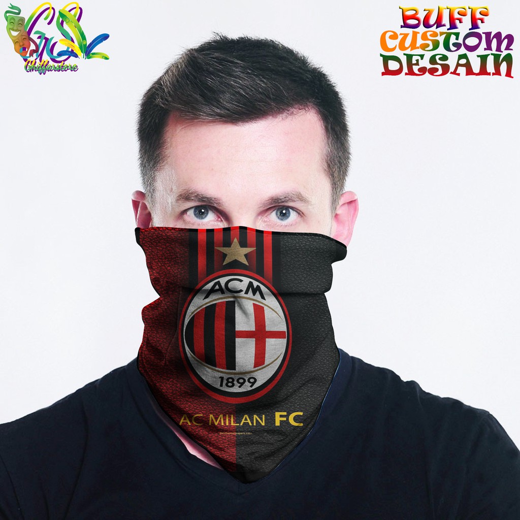 Jual Masker Motor Bandana Art AC MILAN01 Fullprint Terbaru/Termurah ...