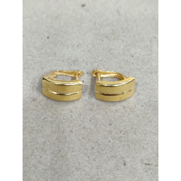 Jual anting jepit kotak polos 2 gram emas muda | Shopee Indonesia